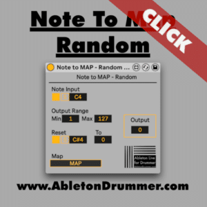 Note To Map Random - Max for Live Devices