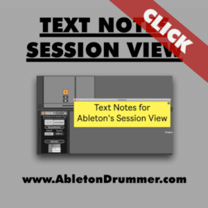 Text Notes for Session View - Max for Live Devices